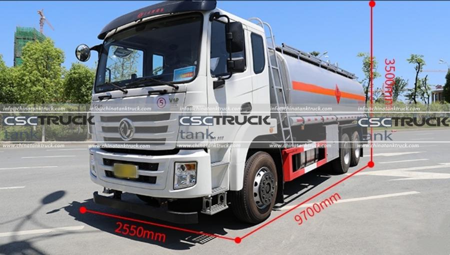 Dongfeng V6P Rear Double-Axle EURO VI 21000L Oil Tanker Lorry, Fully ...